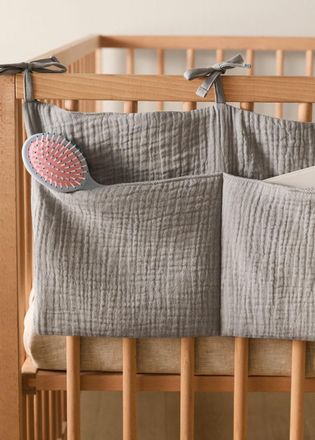 Mango Organisateur bébé en gaze de coton marron moyen - Home - Taille unique - MANGO HOME