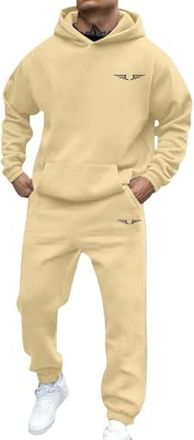 Generic Ensemble Peau De Peche Homme Américain Pas T Invité Gaze Blazer Coupe Courte Capuche Route Football Americain Elegant Noel Hoodie Ceinture Traditionne