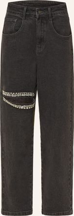 Karo Kauer Karo Kauer Mom Jeans Mit Schmucksteinen schwarz