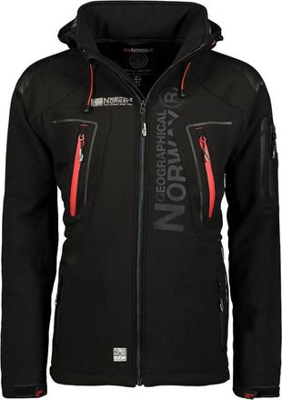 Geographical Norway Geographical Norway - Techno Softshelljacke f&uuml;r Herren (Schwarz/Rot)