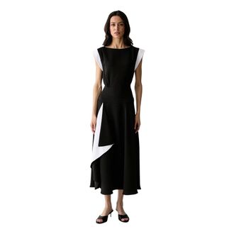 Karl Lagerfeld Robe Fluide dOccasion - Femme - Robes - Noir - Taille: 42 FR