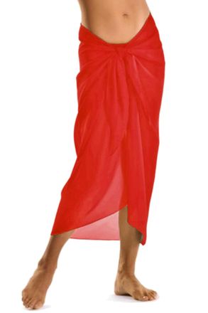 TOSKATOK Frauen M&auml;dchen Sexy stilvoller Strand Wickelrock Sarong Pareo in Unifarben