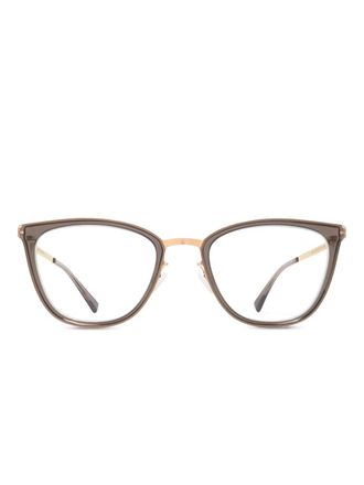 Mykita lunettes de vue à monture papillon - Marron