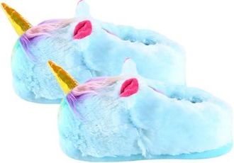 Beaupretty Chaussons Intérieur Hiver Peluche Licorne Douce Semelle Antidérapante Confortable Unisexe Accessoires Cosy pour Maison