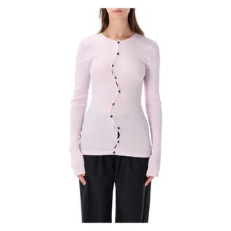 OperaSPORT Claire Cardigan sans couture - Femme - Pulls - Rose - Taille: 40 FR