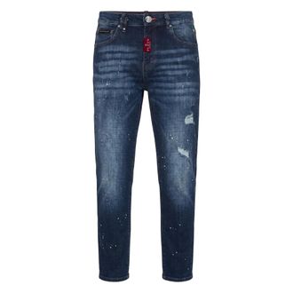 Philipp Plein Homme, Jeans, Bleu, Taille: W33 Nouveau Jean Coupe Fusel&eacute;e Basique