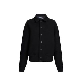 Jacquemus Blouson en coton m&eacute;lang&eacute;