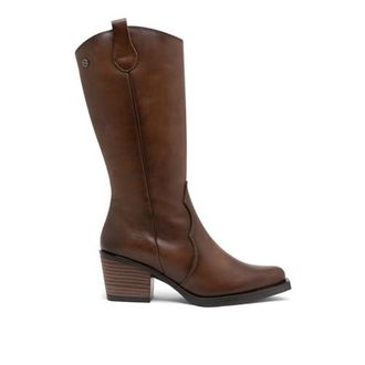 Porronet Bottes Cowboy en cuir avec fermeture éclair Flora, Cuir, 37 EU