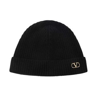 Valentino Schwarze Kaschmir H&uuml;te - - Accessories - Herren - Schwarzk - ONE SIZE