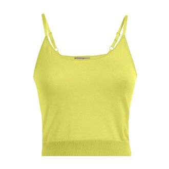 Deha &Auml;rmellose Oberteile - - Tops - Damen - Gelb - XL