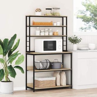 vidaXL vidaXL &Eacute;tag&egrave;re de cuisine Ch&ecirc;ne Sonoma 100 x 40 x 168 cm
