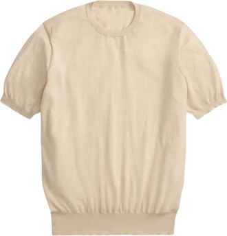 Ralph Lauren Purple Label Klassisches T-Shirt - Nude