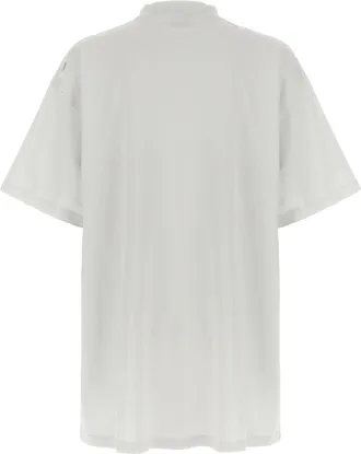 Balenciaga Logo-Print Cotton T-Shirt - White