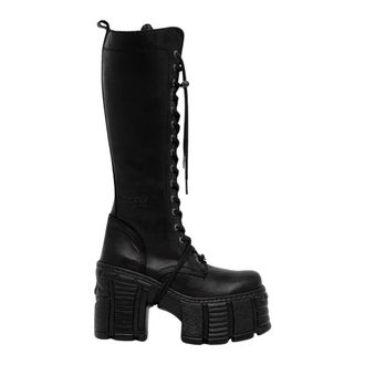 New Rock High Boots - - Shoes - Damen - Schwarzk - 41 EU