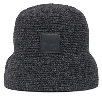 Calvin Klein Hut Calvin Klein Crochet Bucket LV04K5064G Schwarz