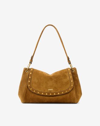 Isabel Marant Sac Chany M En Cuir Velours - - Cognac - - Isabel Marant