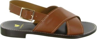 Bobbies Femme, Chaussures, Brun, Taille: 36 EU Jill Flat Sandales