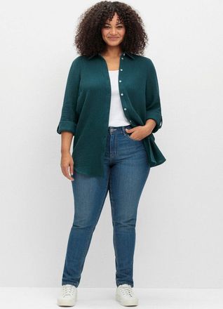 Sheego Klassische Bluse Baumwollbluse