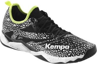 Kempa Homme Wing Lite 2.0 Chaussures de Sport, Noir/Jaune Fluo, 42.5 EU