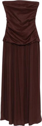 Faithfull The Brand Femme, Robes, Brun, Taille: 40 FR Tali Strapless Dress