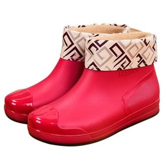 Generic Chaussures caoutchouc pour femme Bottes travail imperm&eacute;ables pluie la mode Confortable Antid&eacute;rapant Compris Semelle int&eacute;rieure Isolation thermique hiv