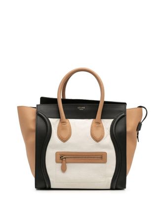 Celine 2011 mini Tricolor Luggage Handtasche aus Kalbsleder - Mehrfarbig