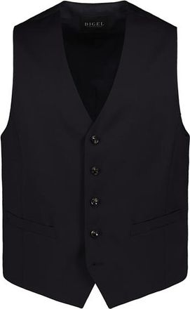 Digel Herren Weste blau Schurwolle