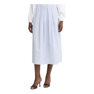 A|X Armani Exchange Gestreifter Midirock - - Skirts - Damen - Blau - S