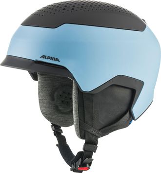 Alpina GEMS - sicherer, perfekt klimatisierter und komfortabler Skihelm f&uuml;r Erwachsene, mit waschbarem Innenfutter - Smoke-Blue Black matt - S (51-55 cm)