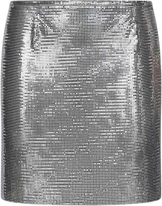 Paco Rabanne Minirock - Silber