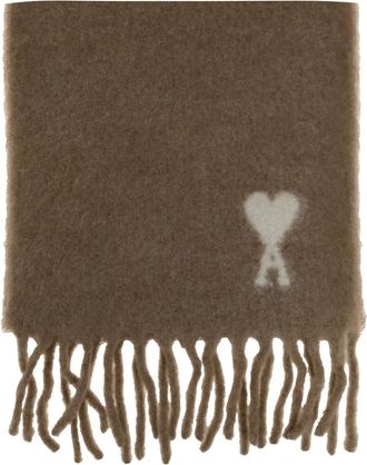 Ami &Eacute;charpe De Coeur - unisex - Accessoires - Brun - Taille: ONE Size