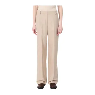 Max Mara Femme, Pantalons, Beige, Taille: 42 FR Wide Pantalons