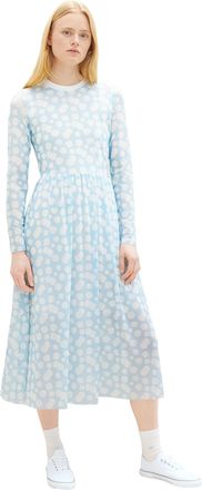 Tom Tailor Damen 1031017 Kleid, 29562-Light Blue Daisy Print, L