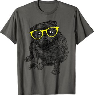 Huebucket Fat Black Pug T-Shirt