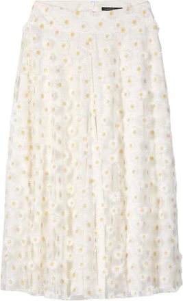 Luisa Cerano Femme, Jupes, Blanc, Taille: 40 FR Maxirock mit Bl&uuml;ten