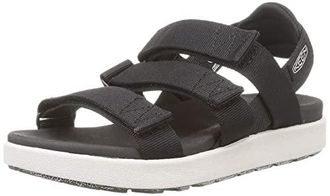 Keen Womens Elle Strappy Sandal, Black Vapor, 40 EU