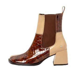 Art Art Femme 1707 Verona Botte Oxford, Cuir Champagne, 41 EU