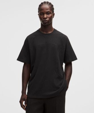 lululemon Oversized-T-Shirt aus Bio- SLNSH Kollektion f&uuml;r M&auml;nner - Gr&ouml;&szlig;e XL in Black