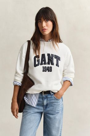 GANT Damen Graphic Rundhals-Sweatshirt (XXL) EGGSHELL