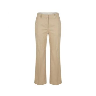 Emma & Gaia Straight Leg Hose - - Trousers - Damen - Beige - 2XL