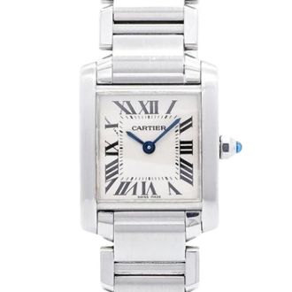 Cartier Montre Pre-owned Tank Fran&ccedil;aise Small - Femme - Pre-owned - Blanc - Taille: ONE Size