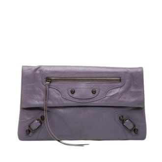 Balenciaga Pre-owned Motocross Envelope Clutch - - Pre-owned - Damen - Lila - ONE SIZE