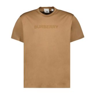 Burberry Homme, Tops, Brun, Taille: XS T-shirt à logo pour look décontracté