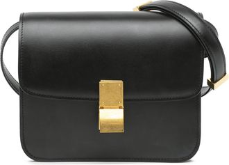 Celine Black Teen Calfskin Classic Box Crossbody Bag