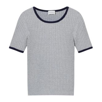 Closed Rundhals-Strick-T-Shirt - - Knitwear - Damen - Grau - XS