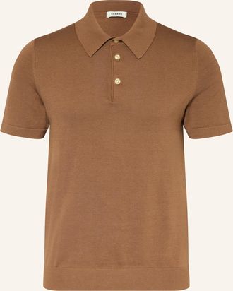 Sandro Sandro Strick-Poloshirt braun