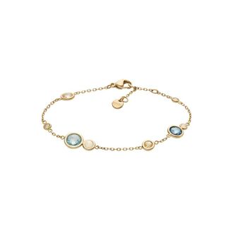 Skagen Sofie Sea Glass Damen Gold-Ton Edelstahl Armband, SKJ1896710