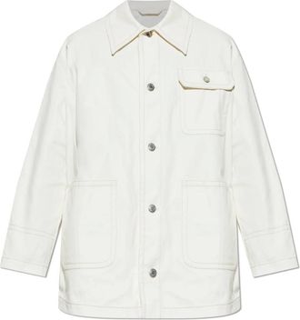 Ami Homme, Vestes, Blanc, Taille: L Veste en jean avec poches