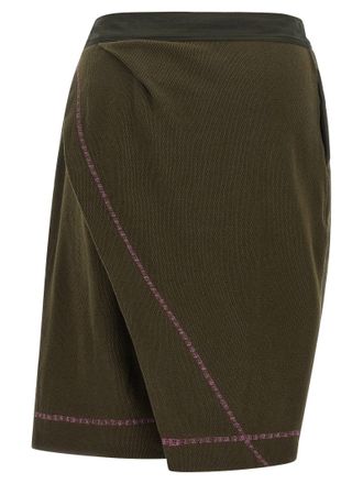 Kiko Kostadinov Petrel Culotte Bermuda Shorts - Olive