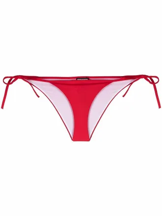 Dsquared2 bas de bikini à logo Icon imprimé - Rouge